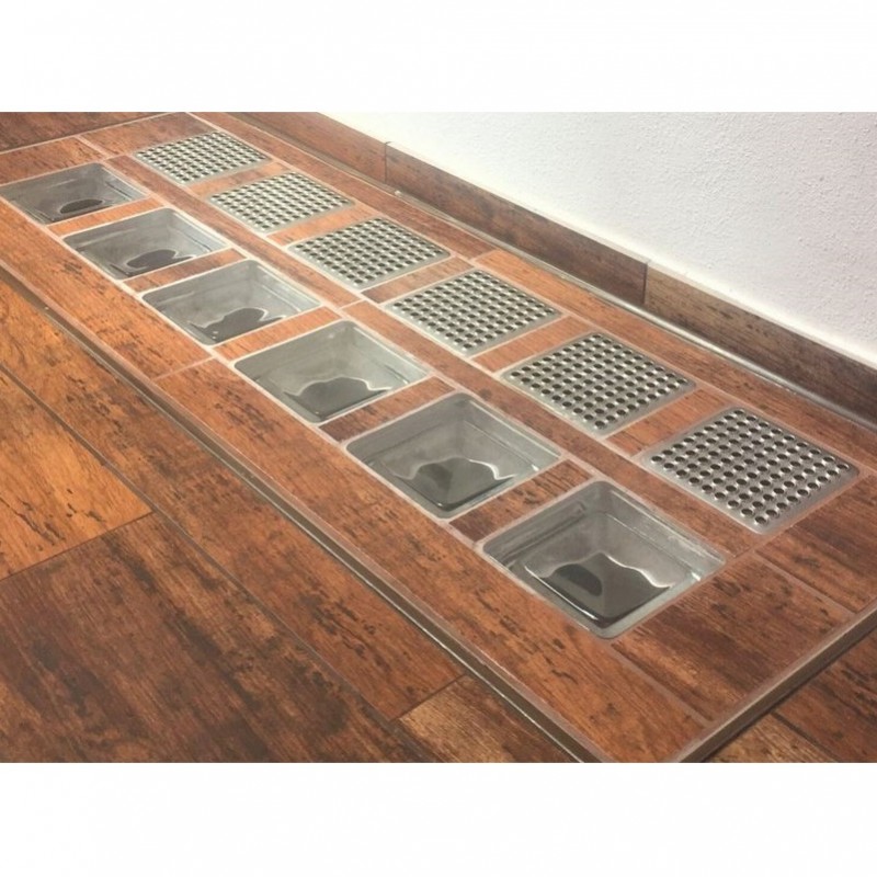 Dalle pour cour anglaise, soupirail et saut de loup